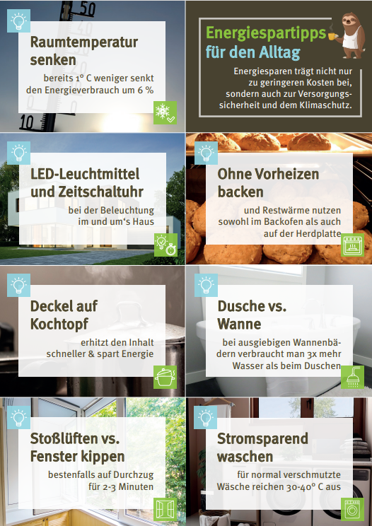 Energiespartipps - Markt Altdorf